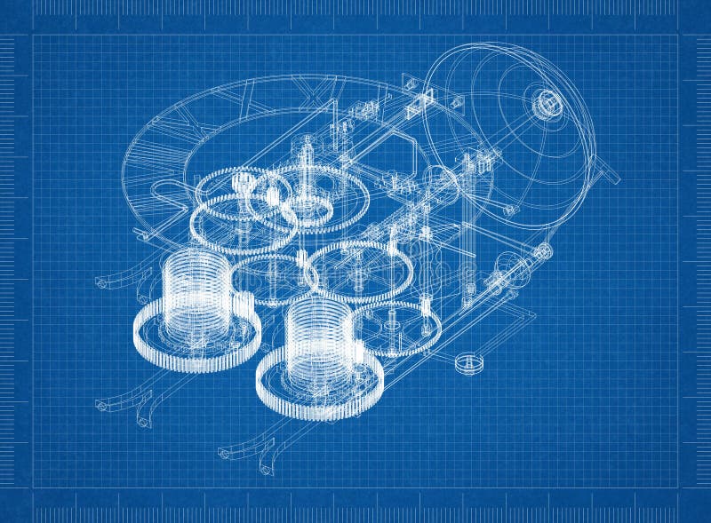 Clock Blueprint Stock Illustrations – 556 Clock Blueprint Stock ...