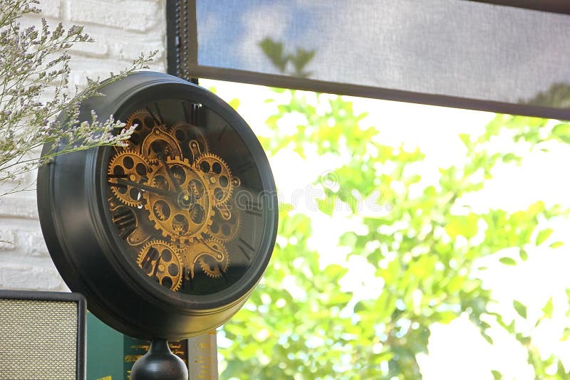 The Mechanism Inside the Tower Clock Stock Image - Image of motion ...