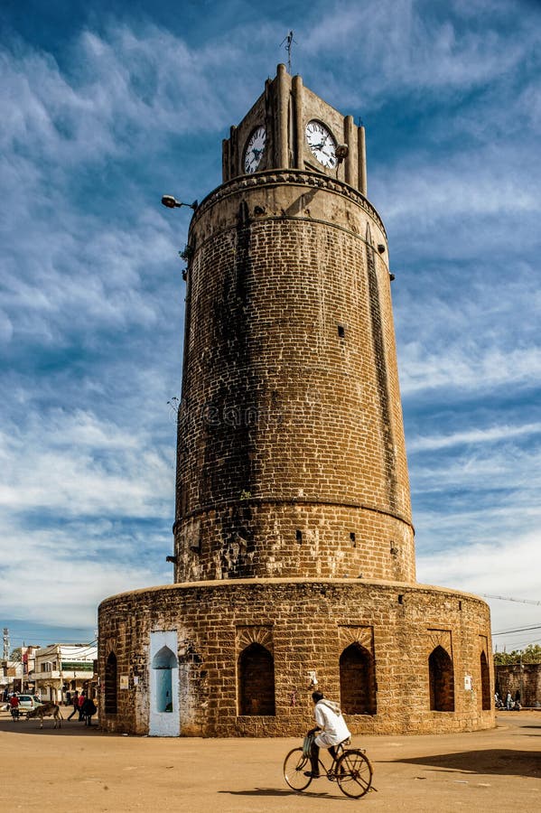 Vintage Clock Tower at Chaubara is Circular Clock Tower Heart of Bidar ...