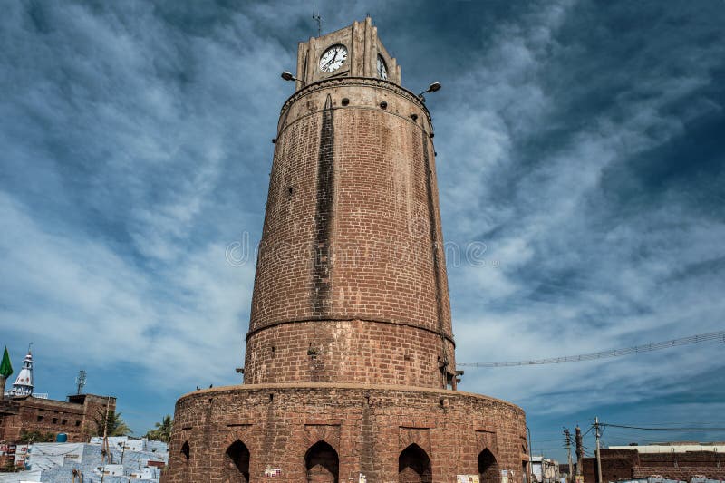 Vintage Clock Tower at Chaubara is Circular Clock Tower Heart of Bidar ...