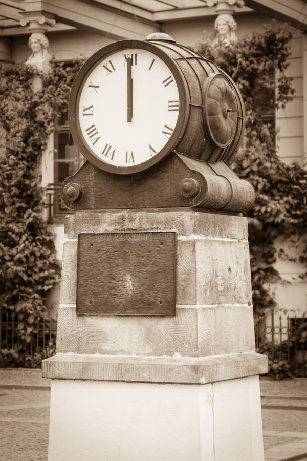 Vintage clock stock photo. Image of street, tourist, elegance - 43191808