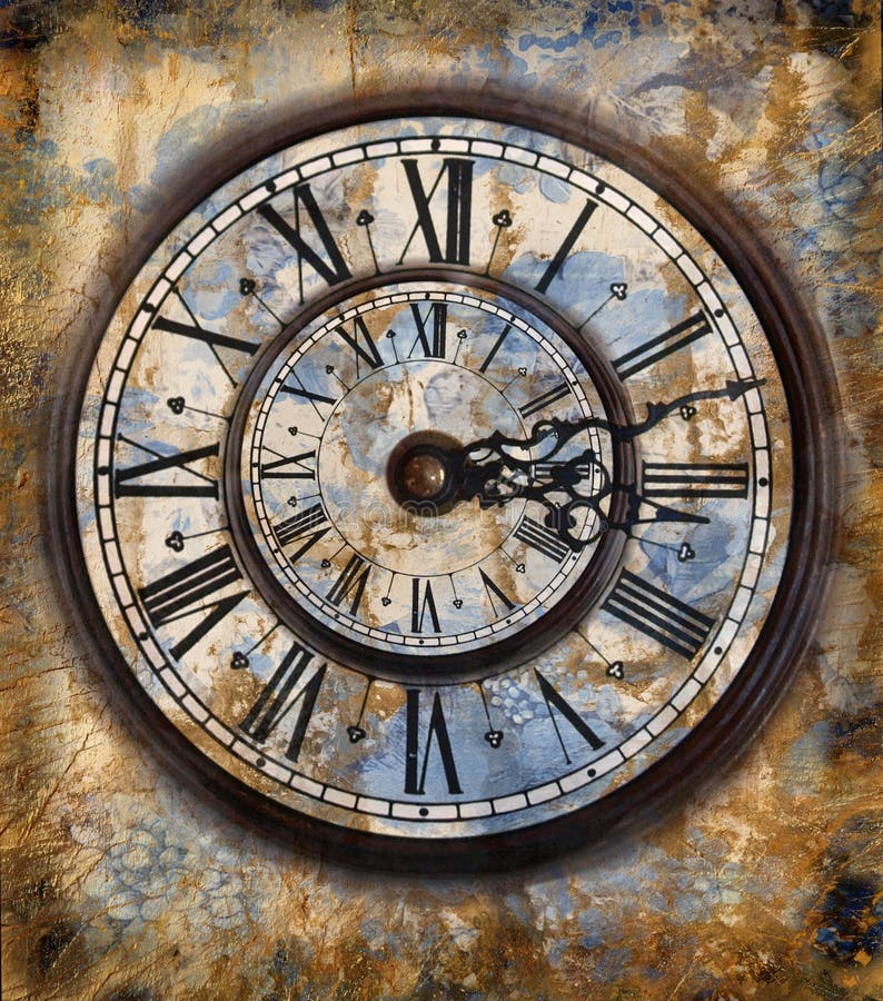 Old Paper with Clock Texture Stock Photo - Image of ancient, vintage ...