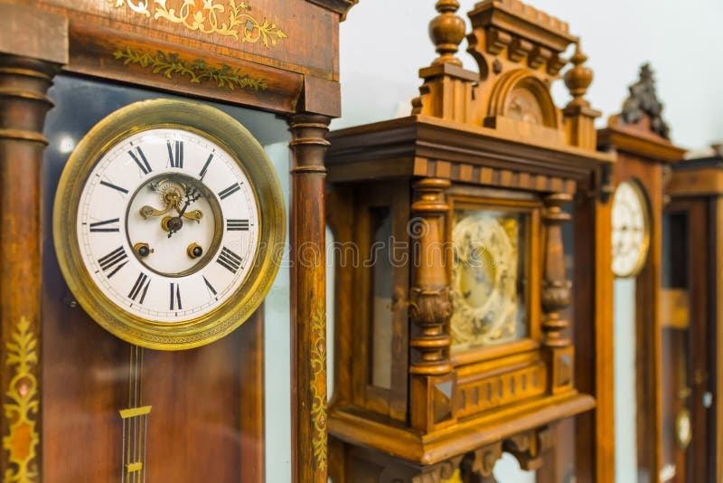 Vintage Clocks - Time Background Stock Photo - Image of texture ...