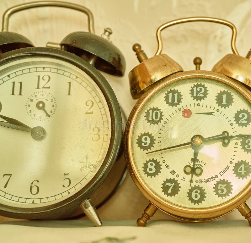 Vintage clocks stock image. Image of people, tick, alarm - 253674373
