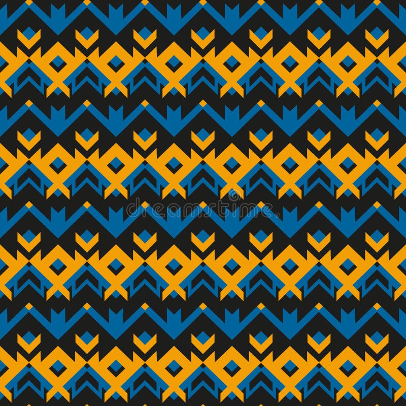 Vintage Cloth Geometric Pattern Stock Vector - Illustration of ornament ...