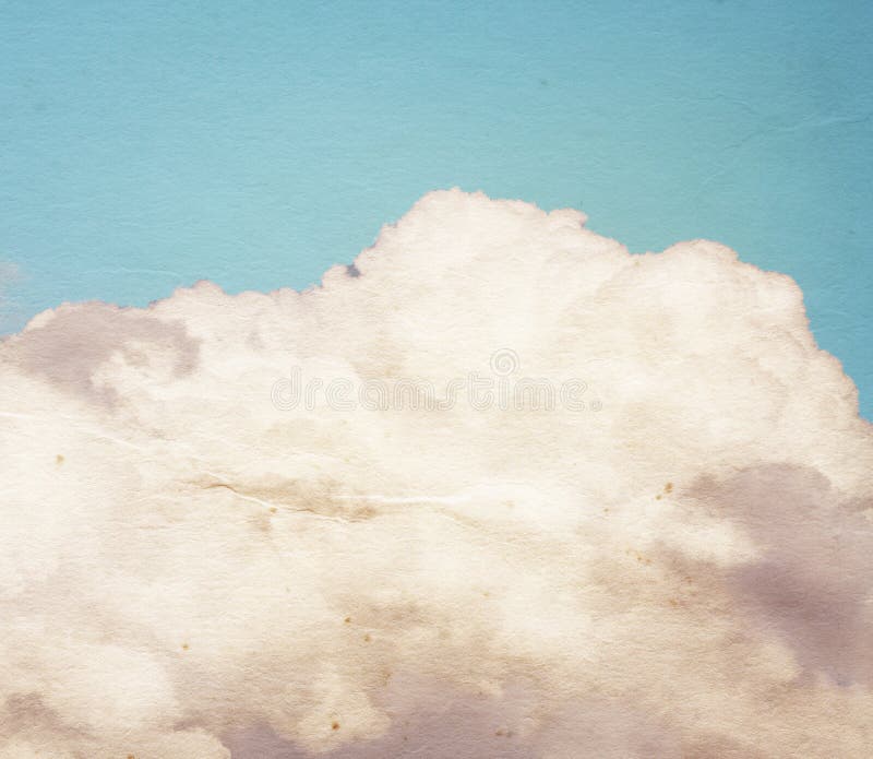 Vintage clouds and sky stock photo. Image of retro, color - 43900190