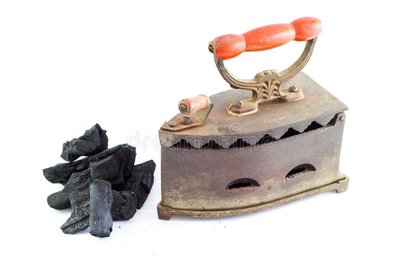 Vintage coal iron stock image. Image of retro, ancient - 44302795