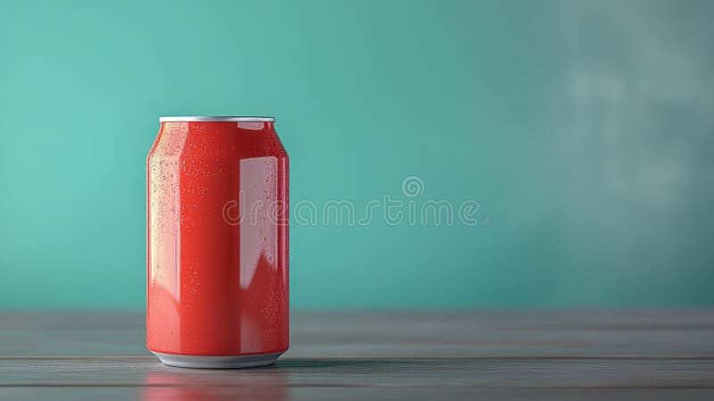 Vintage Coca Cola Can with Reflection on Surface Stock Image - Image of ...