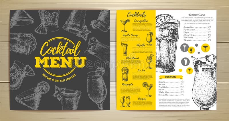 Cocktail Menu Design Background Stock Illustrations – 42,859 Cocktail ...