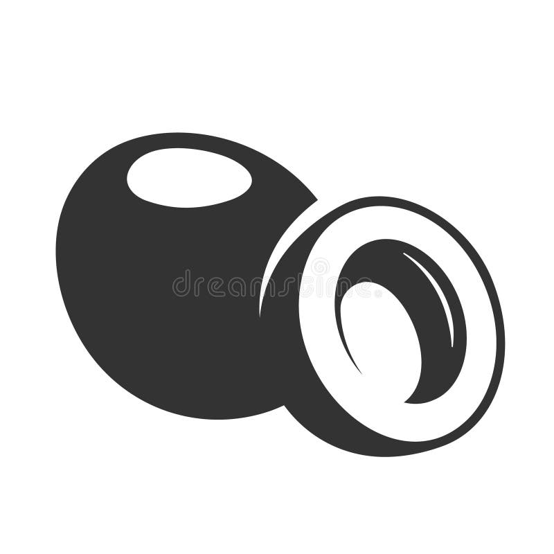 Vintage coconut icon stock vector. Illustration of nutrition - 278899280