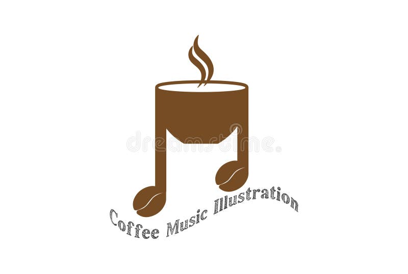 Vintage Coffee Cup Mug with Music Note and Coffee Bean for Cafe Bar ...