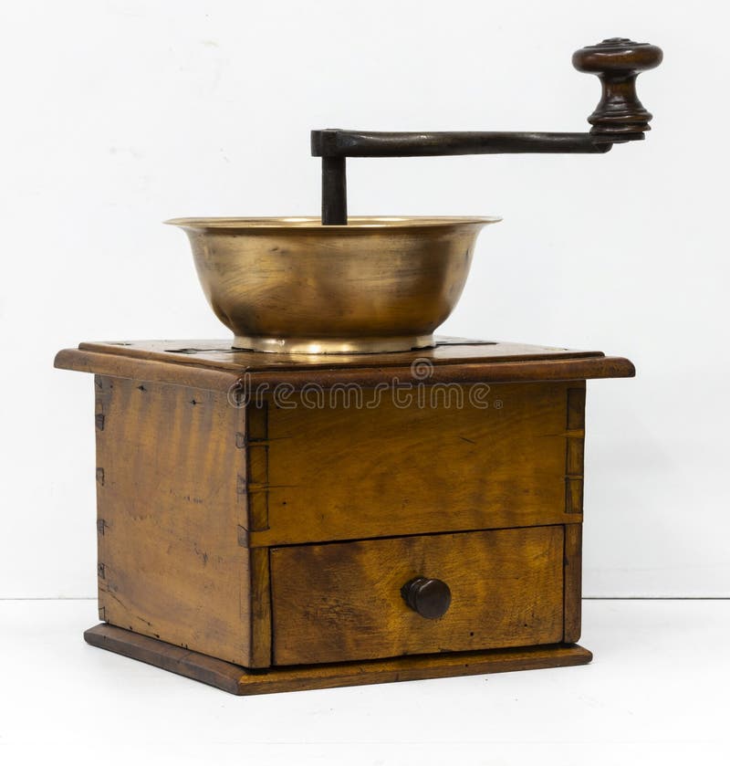 Vintage Coffee Grinder for Grinding Coffee Beans Stock Image - Image of ...