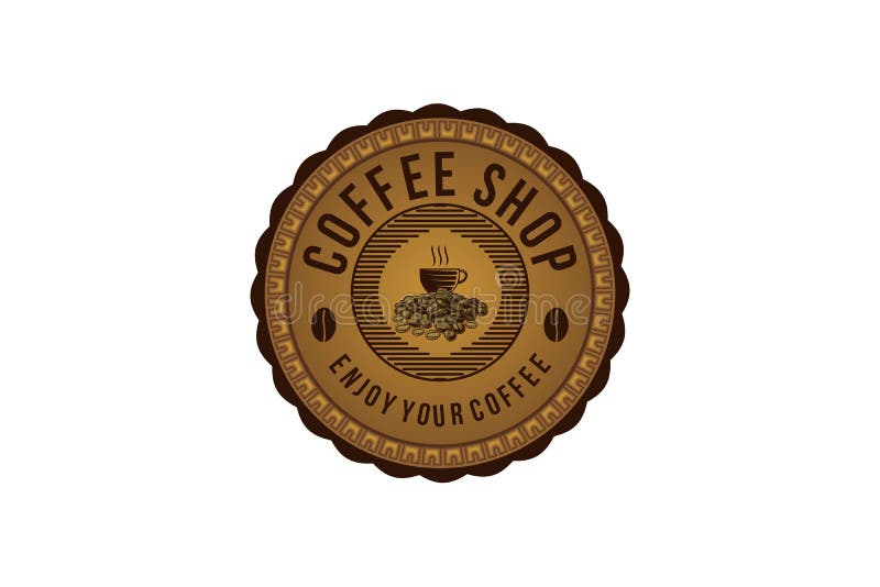 Vintage Coffee Logo Design Inspiration. Stock Vector - Illustration of ...