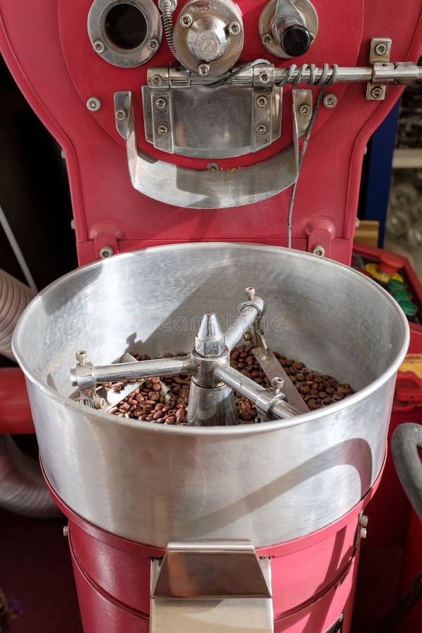 Vintage Coffee Roaster and Grinder Stock Photo - Image of beans ...