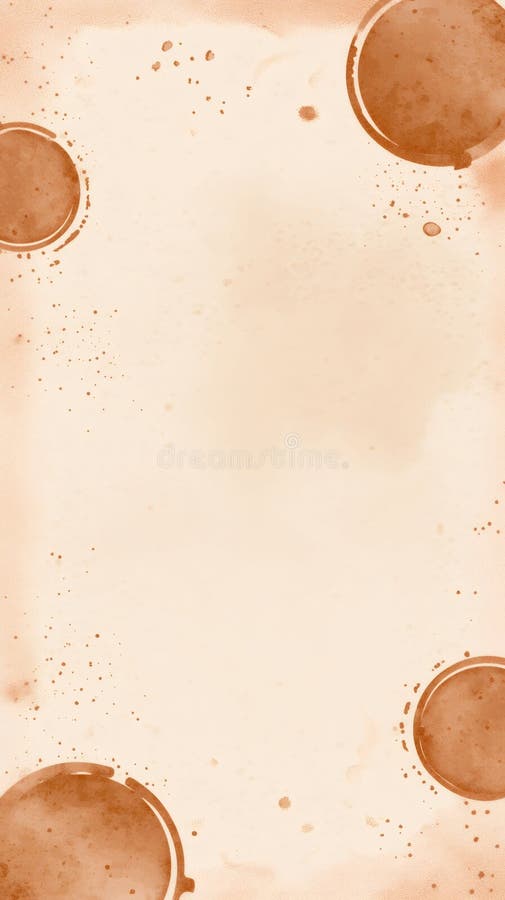 Vintage Coffee Stained Background with Splashed Marks, Creating ...