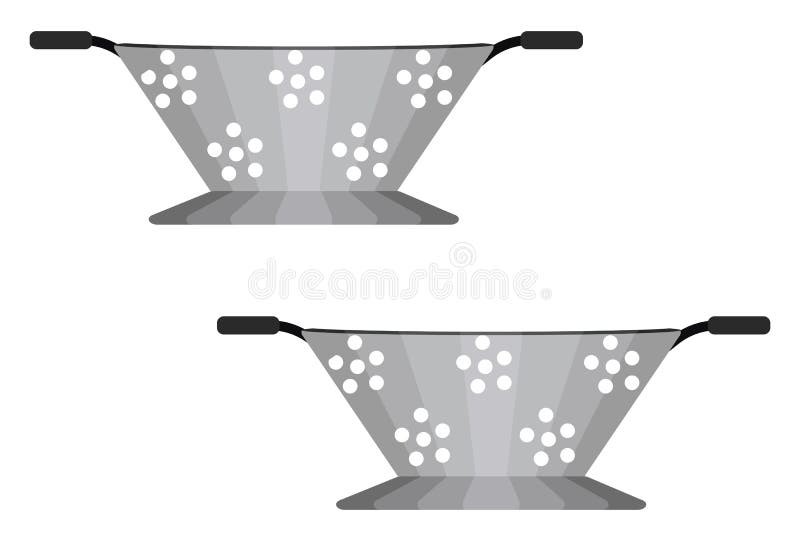 Metal Colanders Stock Illustrations – 21 Metal Colanders Stock ...