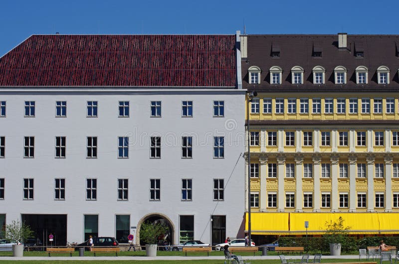 Vintage Colorful Building Facade Stock Image - Image of moody, european ...