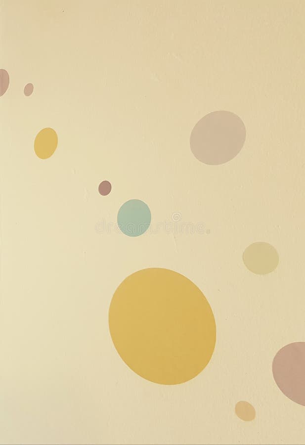 Dots on the Wall. Retro Style Colors. Vintage Background Design. Stock ...