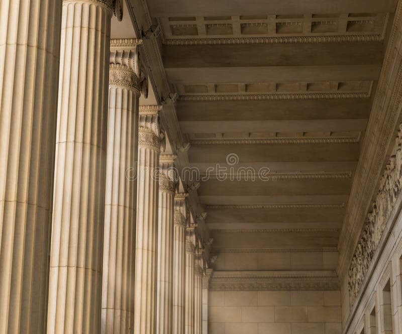 Vintage Columns Architecture Stock Photo - Image of building, lawyer ...