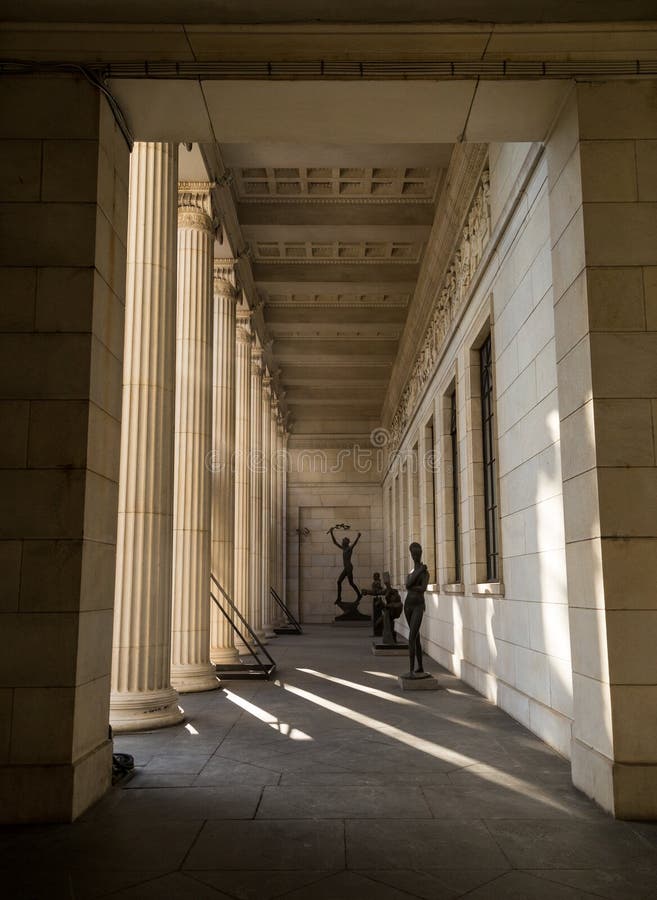 Vintage Columns Architecture of Ancient Temple Stock Image - Image of ...