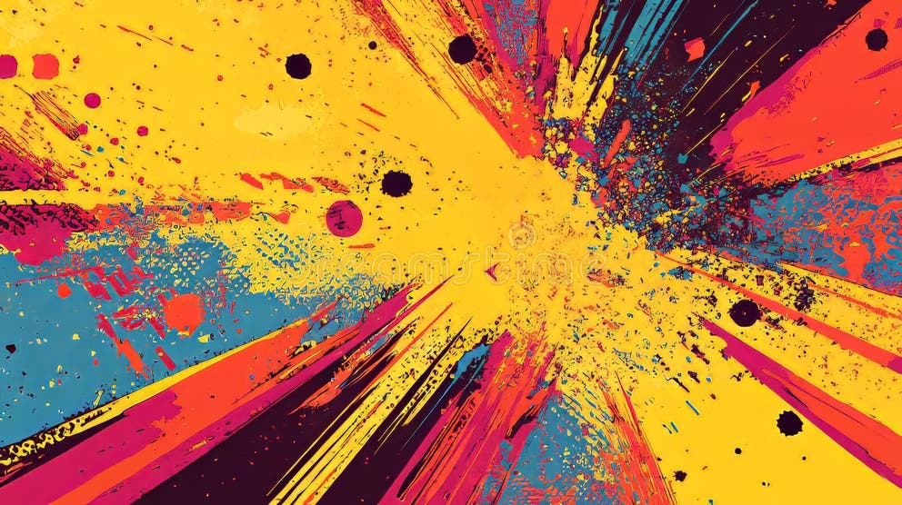 A Vintage Comics Perforated Cover Set with Grunge Poster Elements Stock ...