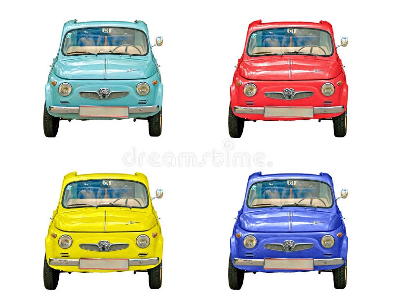 Small compact vintage car stock photo. Image of color - 30327020