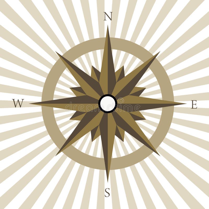 Vintage compass stock vector. Illustration of magnetic - 17600161