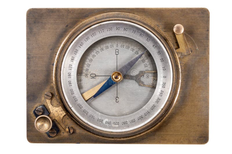Vintage compass geologist stock photo. Image of instrument - 51037506