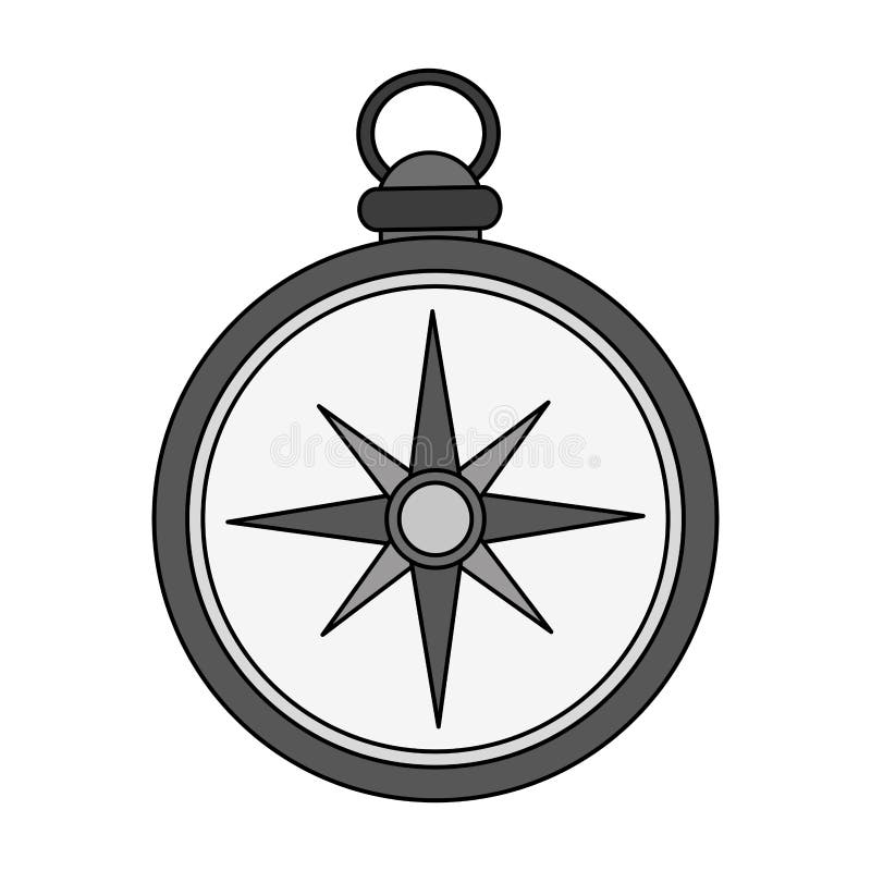 Vintage compass icon image stock vector. Illustration of equipment ...