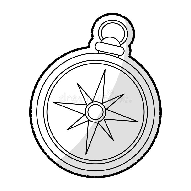Vintage compass icon image stock vector. Illustration of route - 87615411