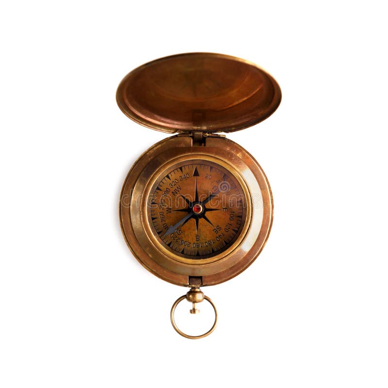Vintage Compass Lies on the Ancient Map of the North Pole (also Stock ...