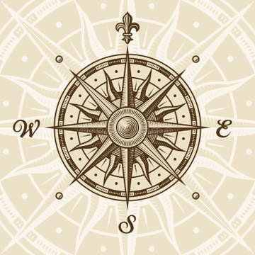 Ancient Compass Rose Stock Illustrations – 3,339 Ancient Compass Rose ...