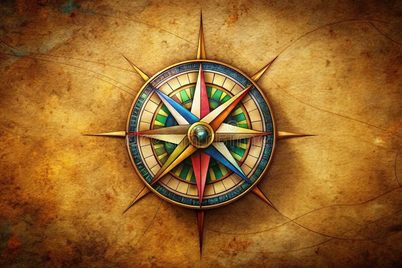 Vintage Compass Rose a Timeless Navigation Tool for Graphic Design ...