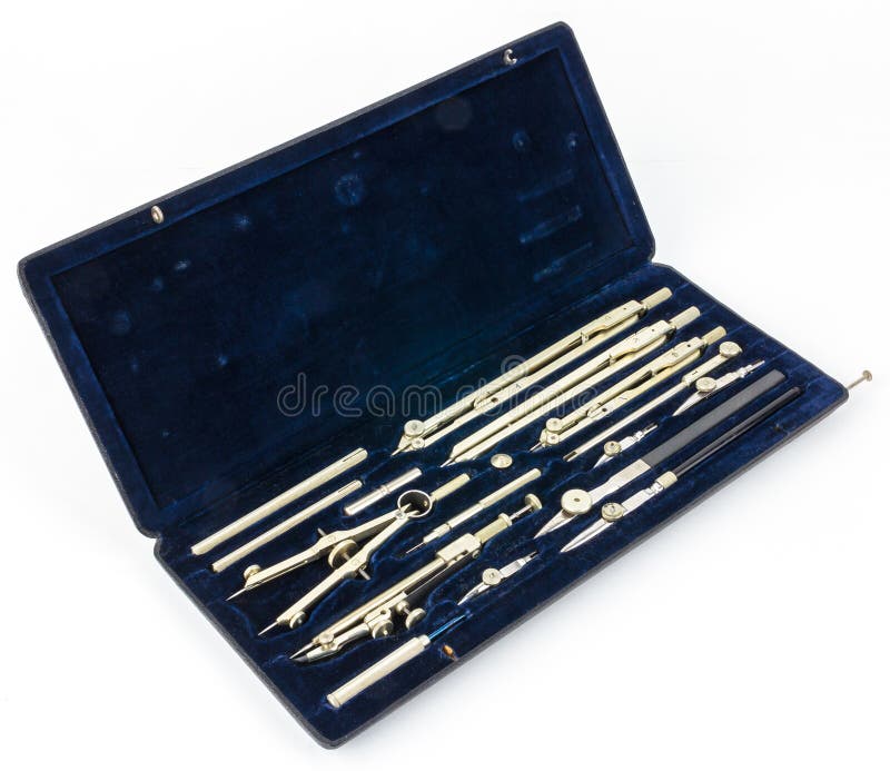 Plan, Pen, Ink, Compass and Hand Stock Image - Image of designer ...