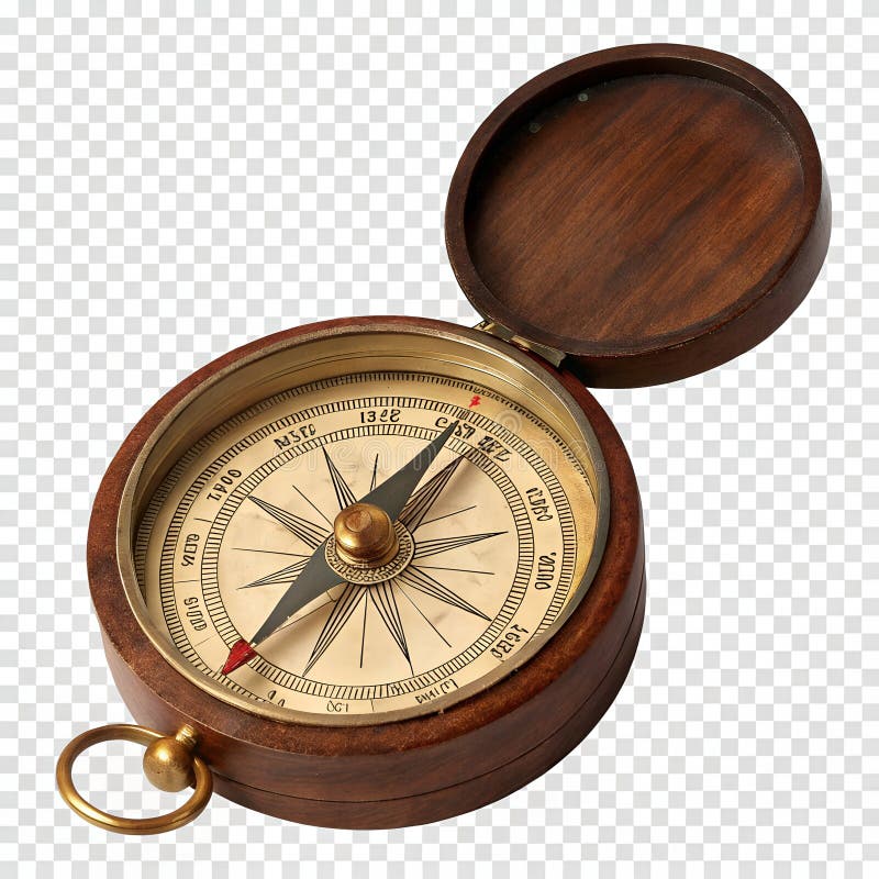 Vintage Compass â€ Travel Navigation Isolated Stock Illustration - Illustration of travel ...