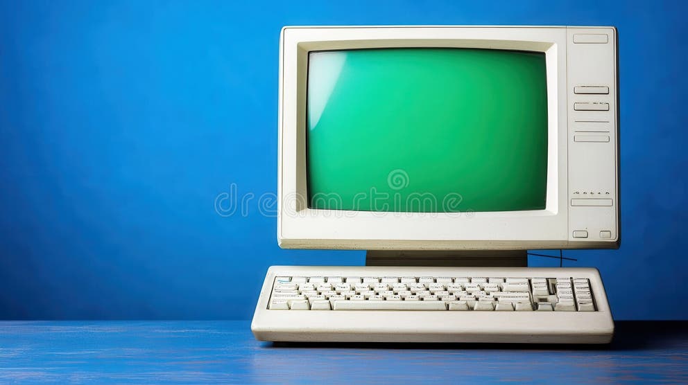 Vintage Computer a Glimpse into Computing History with Green Screen and ...