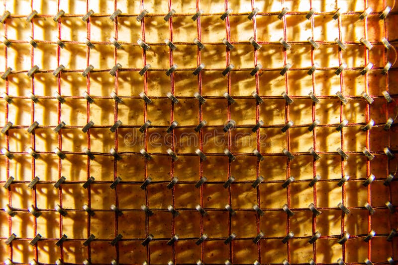 Vintage Computer Magnetic Core Memory Macro Stock Photo - Image of ...