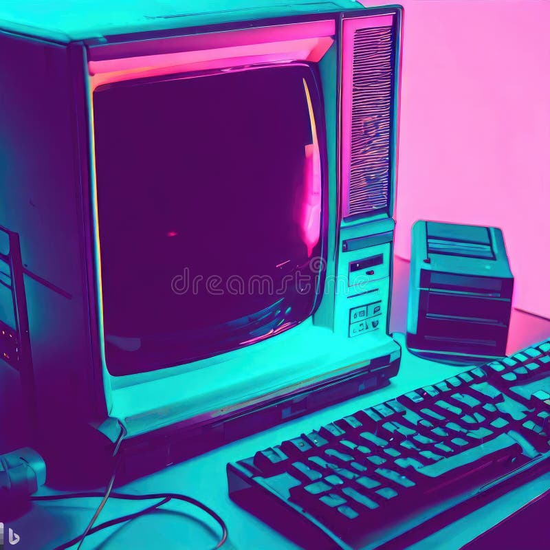 Synthwave Laptop: a Gorgeous and Polished 3d Render of a Laptop with ...