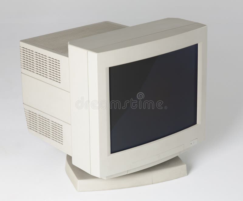A vintage computer monitor stock image. Image of personal - 72546847