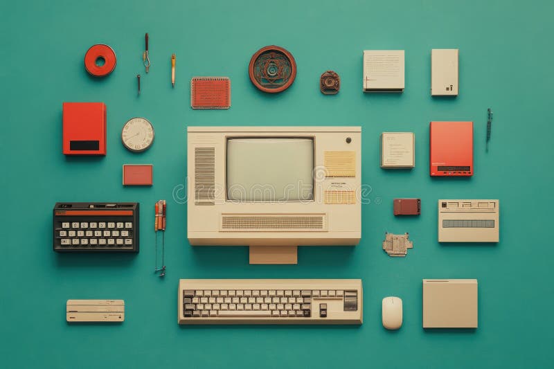 A Vintage Computer with an Old Search Engine Interface from the 1990s ...