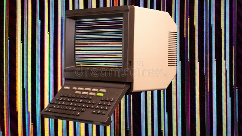 Old Fashioned Tv with Static Stock Video - Video of broadcast, dial ...