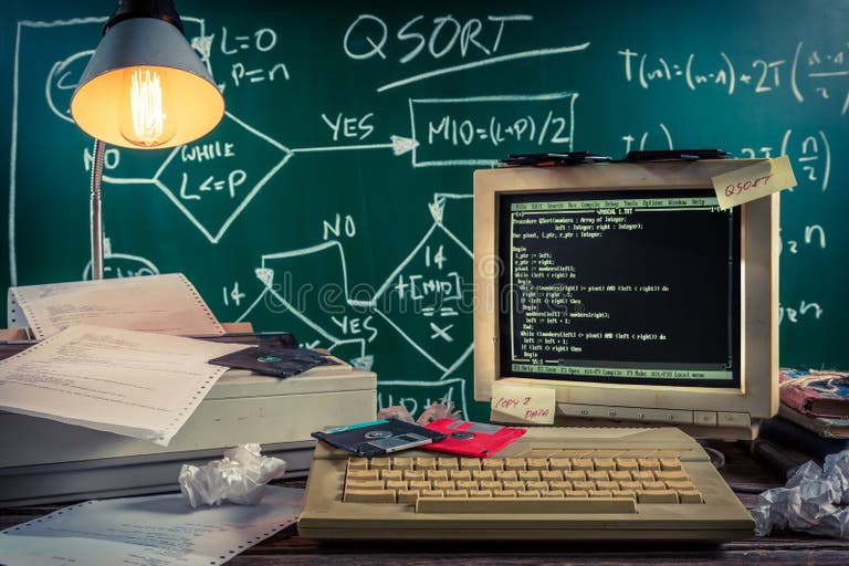 Vintage Computing Laboratory Stock Photo - Image of memory, intelligent ...