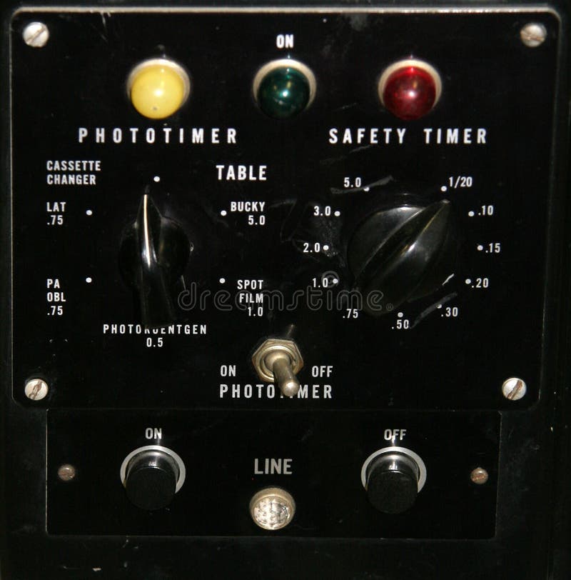 Vintage control panel stock image. Image of knobs, switches - 1964795