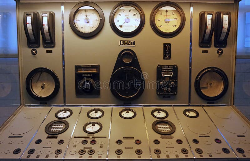 Vintage control panel stock photo. Image of computer - 33088940