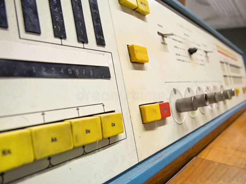 Vintage control panel stock image. Image of knobs, switches - 1964795