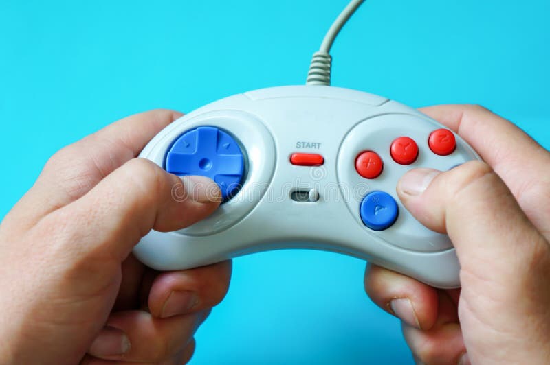 Vintage Controller for a Game Console Stock Photo - Image of leisure ...