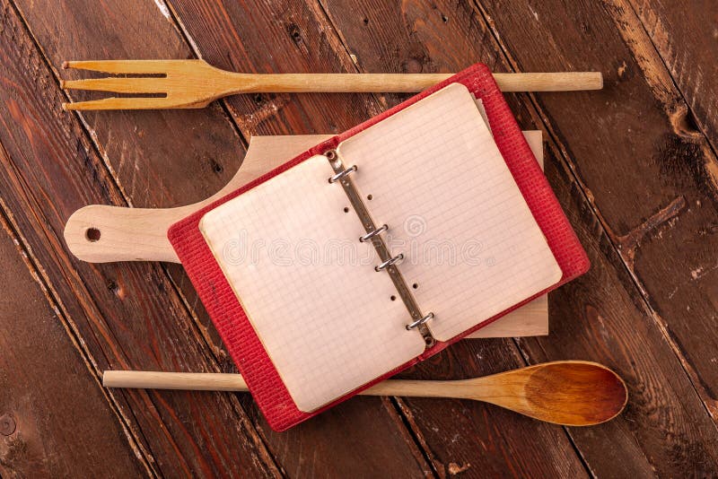 Vintage Cookbook on a Table Stock Photo - Image of binders, vintage ...
