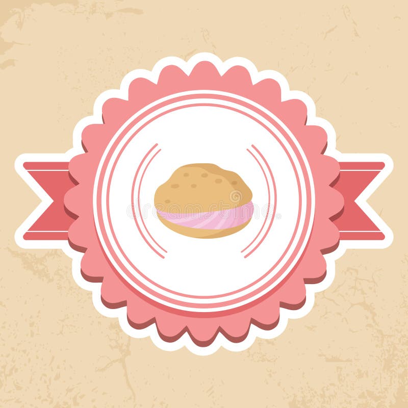 Vintage Cookie Label. Vector Illustration Decorative Design Stock ...