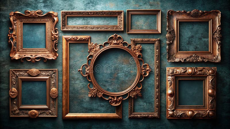 Vintage Copper Frames a Sophisticated Collection of Decorative Borders ...