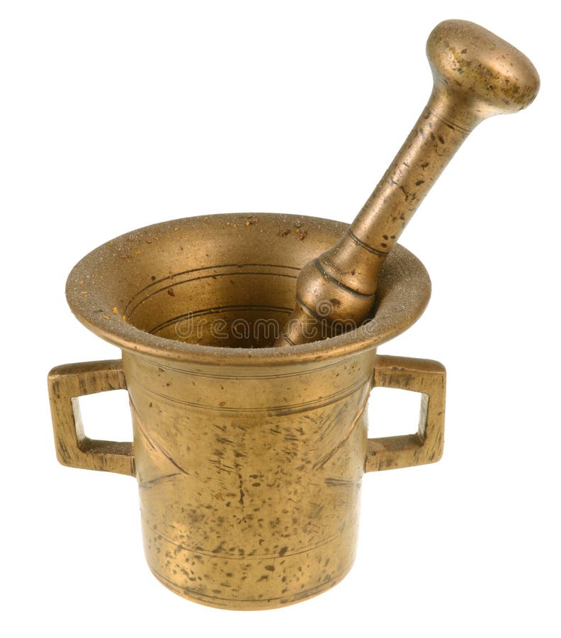 Old mortar and pestle stock image. Image of ingredient - 5831825